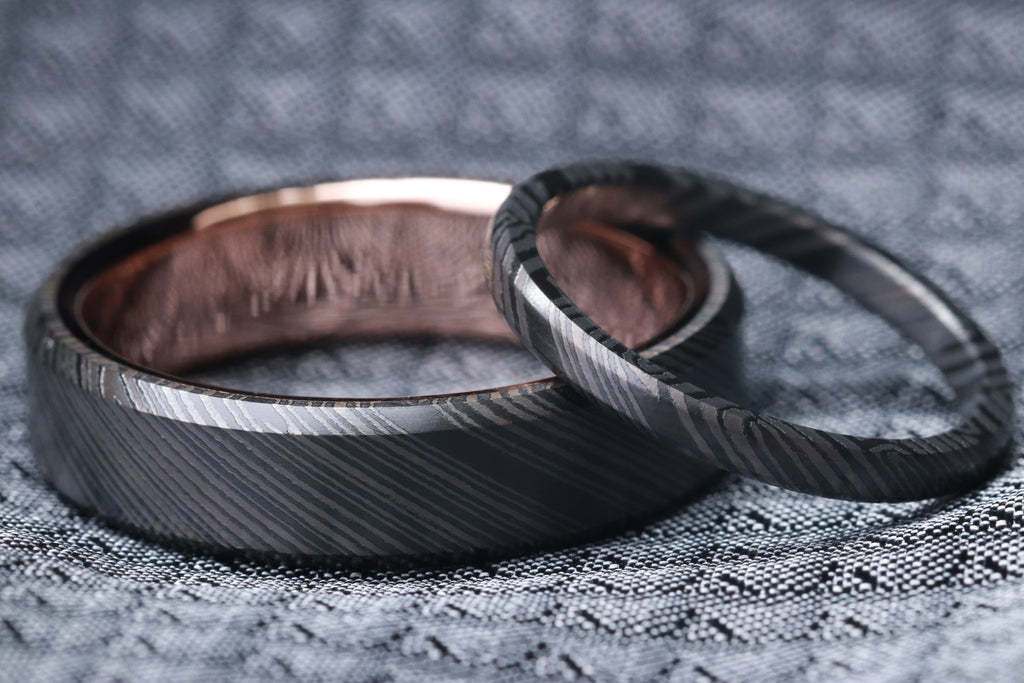 Damascus set 14k/18k gold set – JBlunt Designs, Inc.